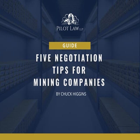 Five negotiation tips for mining companies | PPT