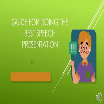 EduHelpersNow | Guide for Doing the Best Speech Presentation | PPT