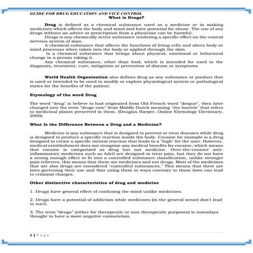 Guide for Drug Education and Vice Control.docx