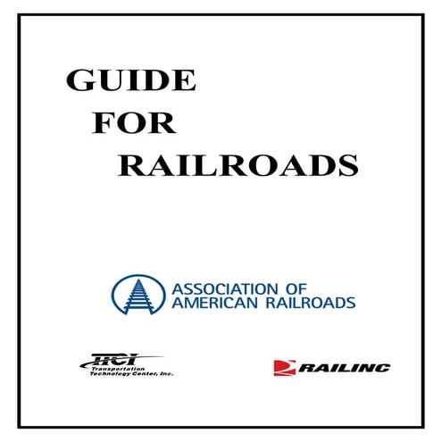 Guidefor railroads | PDF | Rail Travel | Travel Type