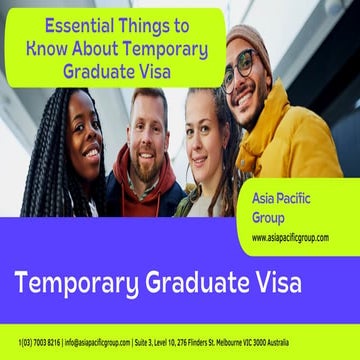 Guide for Temporary Graduate Visa | PPT