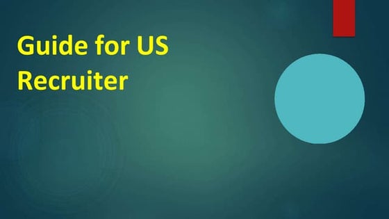 Us it recruitment | PPTX | Resume Writing and Advice | Job Search