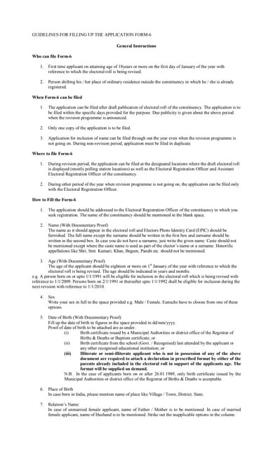 Form no 8 (English) | PDF | Elections | Politics