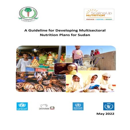 Guideline for developing National Multisectoral Nutrition Plans for Sudan Final - English (1 ...