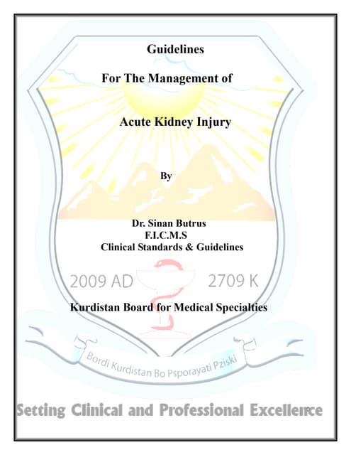 Acute kidney injury(AKI) | PDF