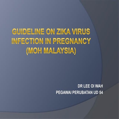 Guideline on zika virus infection in pregnancy ( | PDF