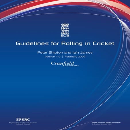 Guidelines For Rolling In Cricket 10409 | PDF