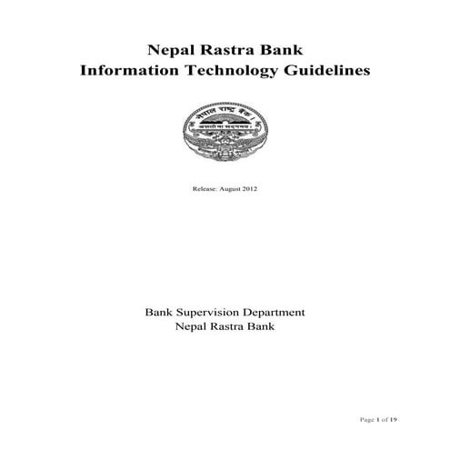 Guidelines NRB-it guidelines 2012-new | PDF