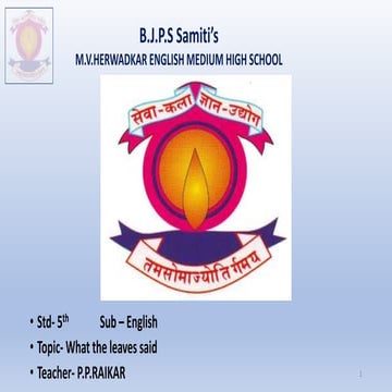 guidelines-What the lesves said poem std 5.pptx