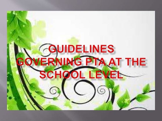 NEW PTA Guidelines-updated.pptx | Professional School | Postgraduate ...