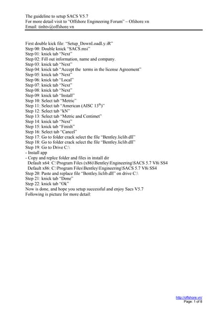 Tutorial #5 - SACS Basic | PPTX