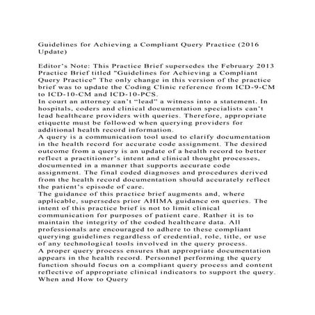 Guidelines for Achieving a Compliant Query Practice (2016 Update).docx