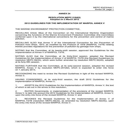 Guidelines for compliance with annex v | PDF