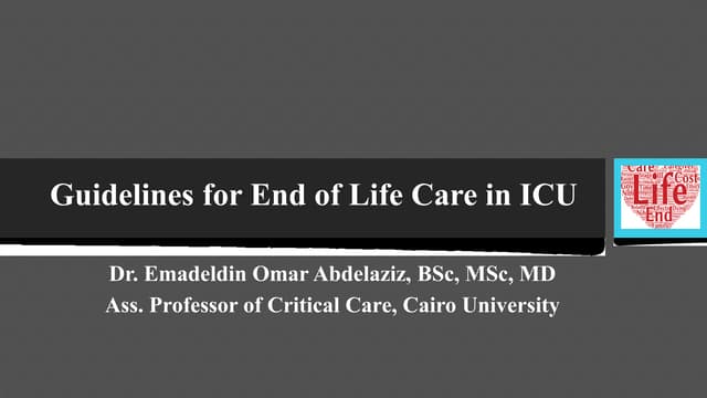 end of life care and how to deal with it | PDF