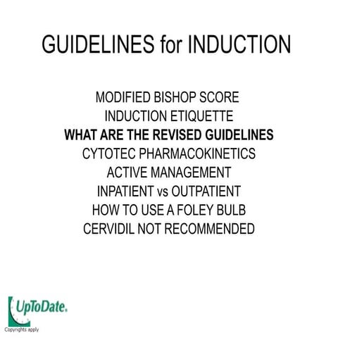 Guidelines for induction | PPT