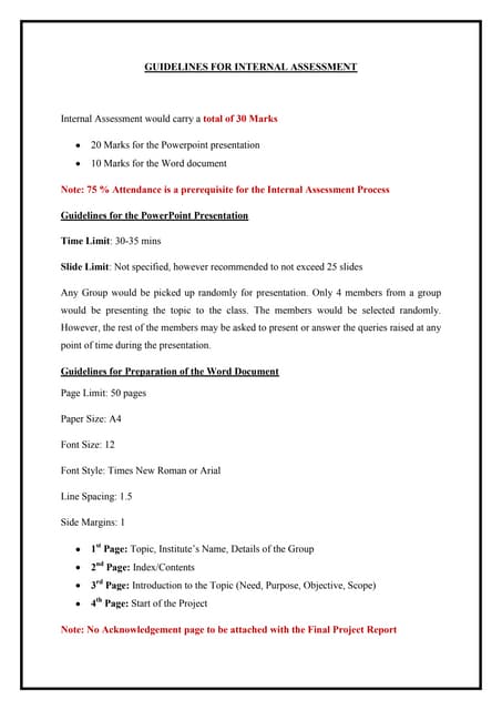 Guidelines for synopsis_presentation | PDF