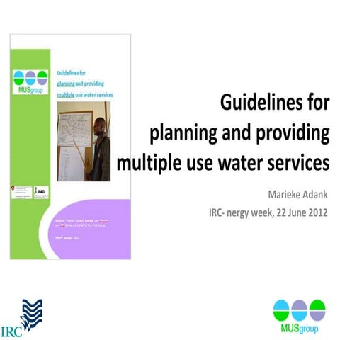 Guidelines for planning and providing Multiple Use Services | PPTX