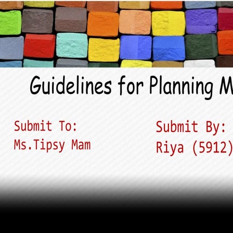 Guidelines for planning meeting | PPT
