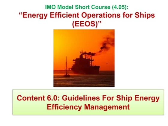 Energy Efficiency Definitions: EEDI, SEEMP and EEOI | PDF | Cruises ...