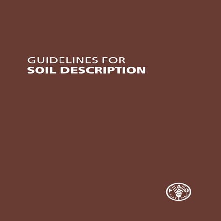 Guidelines for soil description | PDF