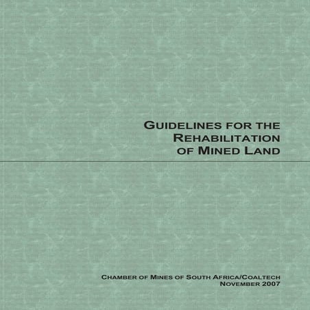 GUIDELINES FOR THE R EHABILITATION OF M INED LAND.pdf