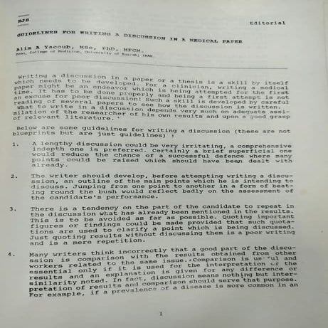 Guidelines for writing a discussion in a medical paper.pdf