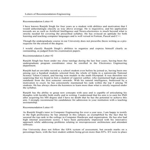 Guidelines for writing reco(19th item) | PDF