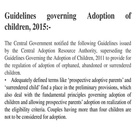 Adoption Regulation 2017 Pdf