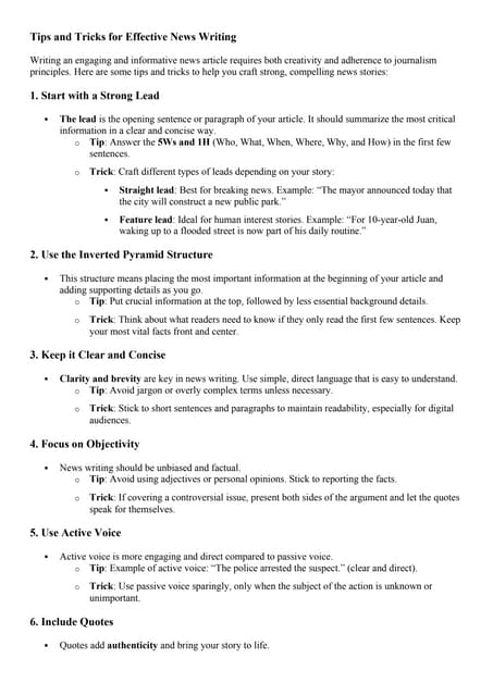 Tv news-reporting | PPT