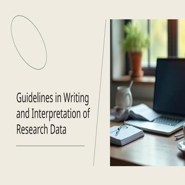 Guidelines in Writing and Interpretation of Research Data (Ivy Mae M ...