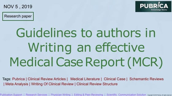 Case Report Writing Tips | PDF