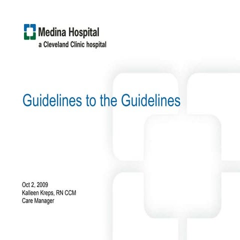Guidelines To Guidelines | PPT