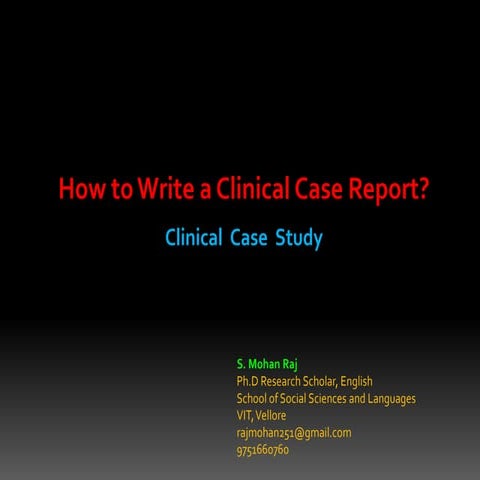Writing case studies | PPTX