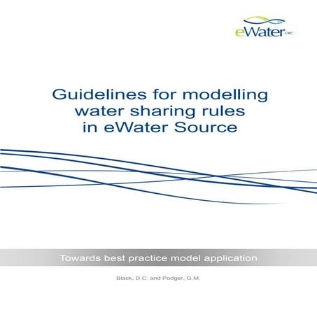 Guidelines for Modelling Water Sharing Rules in eWater Source | PDF