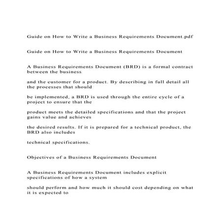 Guide on How to Write a Business Requirements Document.pdf.docx