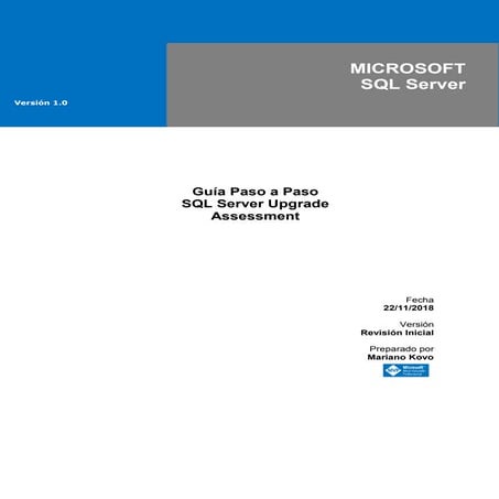 Guide - SQL Server - DMA Assessment and Upgrade | PDF | Databases | Computer Software and ...