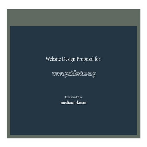 Guidestar Website Redesign Proposa | PPT