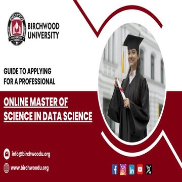 Guide to Applying for a Professional Online Master of Science in Data ...
