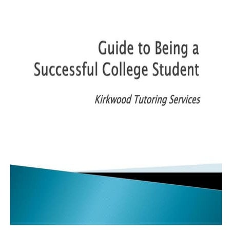 Guide To Being A Successful College Student | PDF