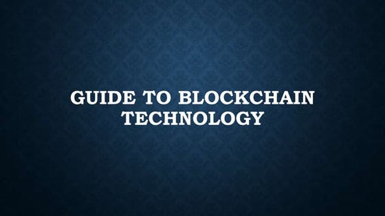 Blockchain | PPT