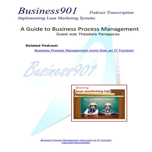 A Guide to Business Process Management | PDF