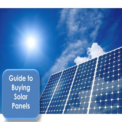 Solar Panels for Homeowners A Complete Guide | PPTX