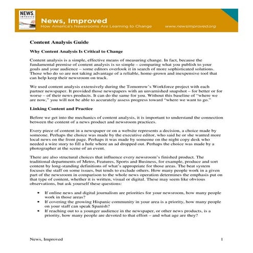 Guide To Content Analysis | PDF