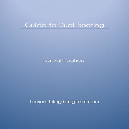 Guide To Dual Booting Pdf Computing Technology And Computing