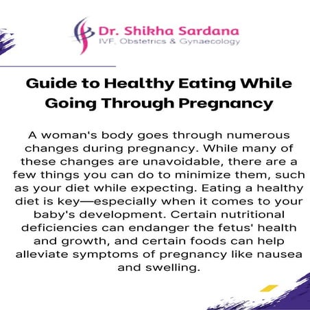 Safe Eating During Pregnancy: Essential Tips for a Healthy Baby | PDF