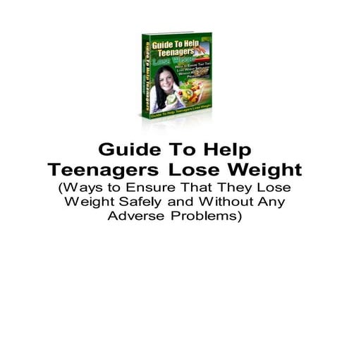 Guide to help teenagers lose weight | DOC