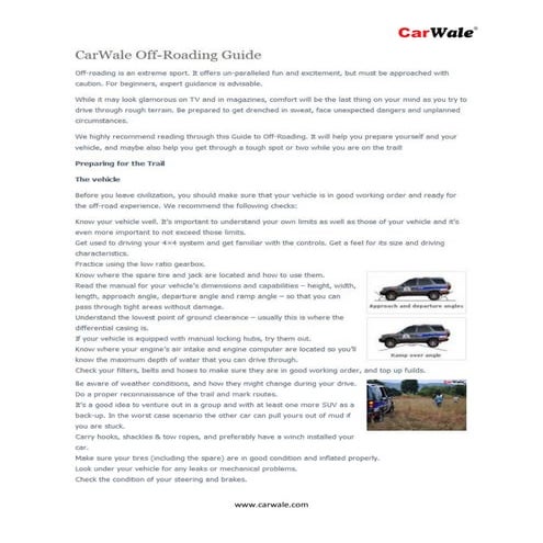 Guide to off roading | PDF