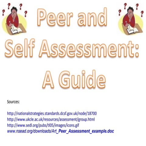 Guide to peer_and_self_assessment | PPT