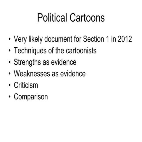 Guide to political cartoons | PPT