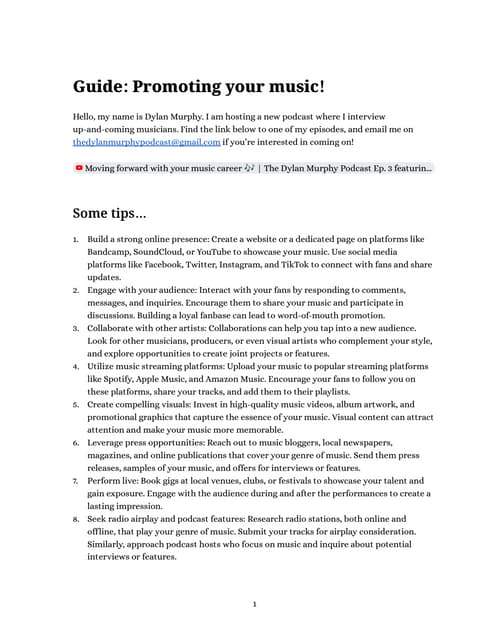Introduce yourself, your musical genre, and the vision for your career ...